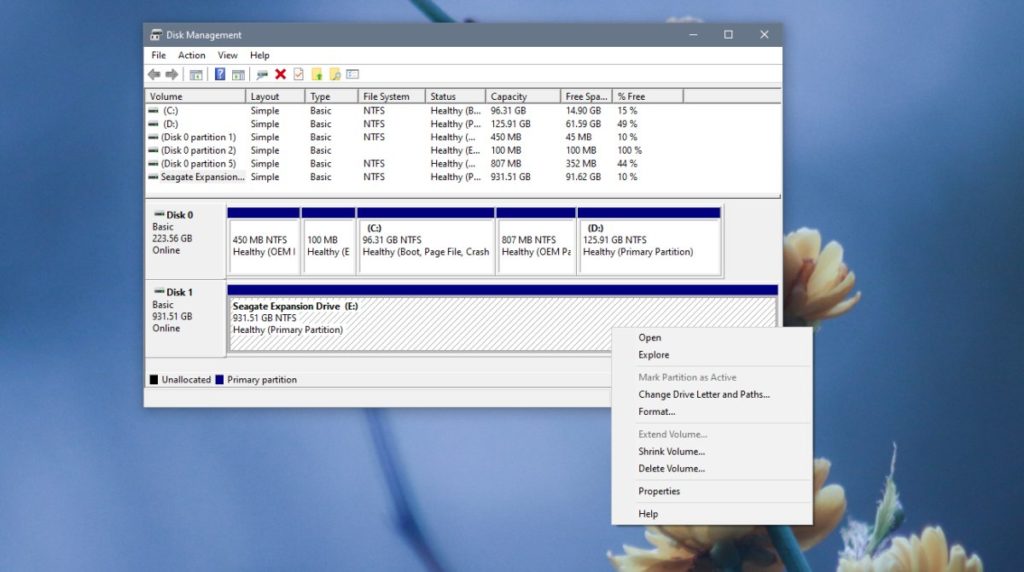 How to change the file system of a drive on Windows 10