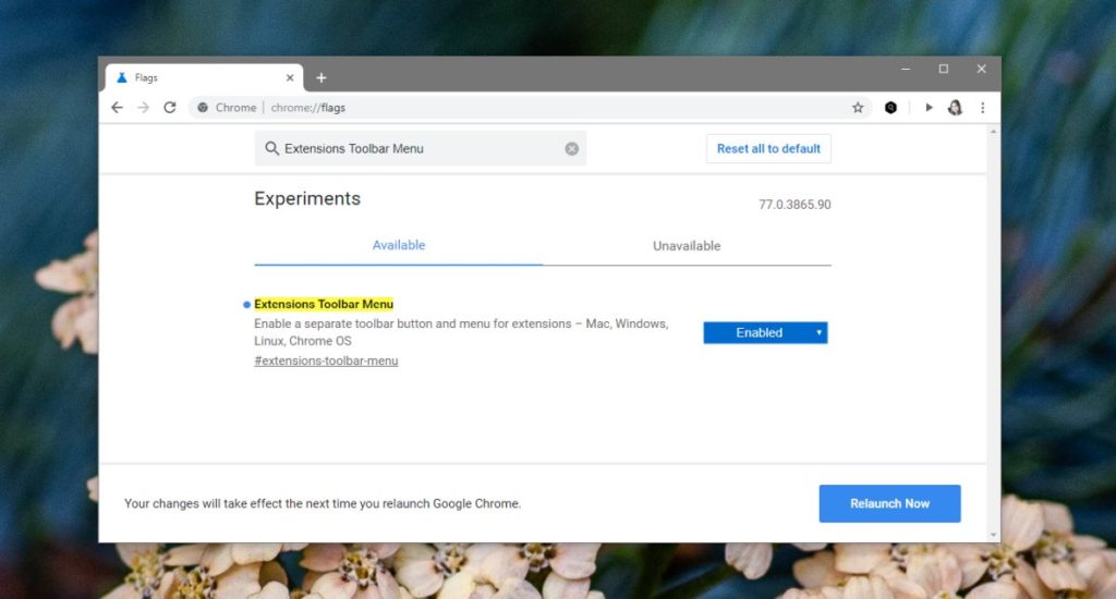 How to enable the new Chrome extensions menu
