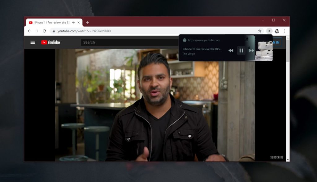 How to enable a play/pause button on the Chrome toolbar