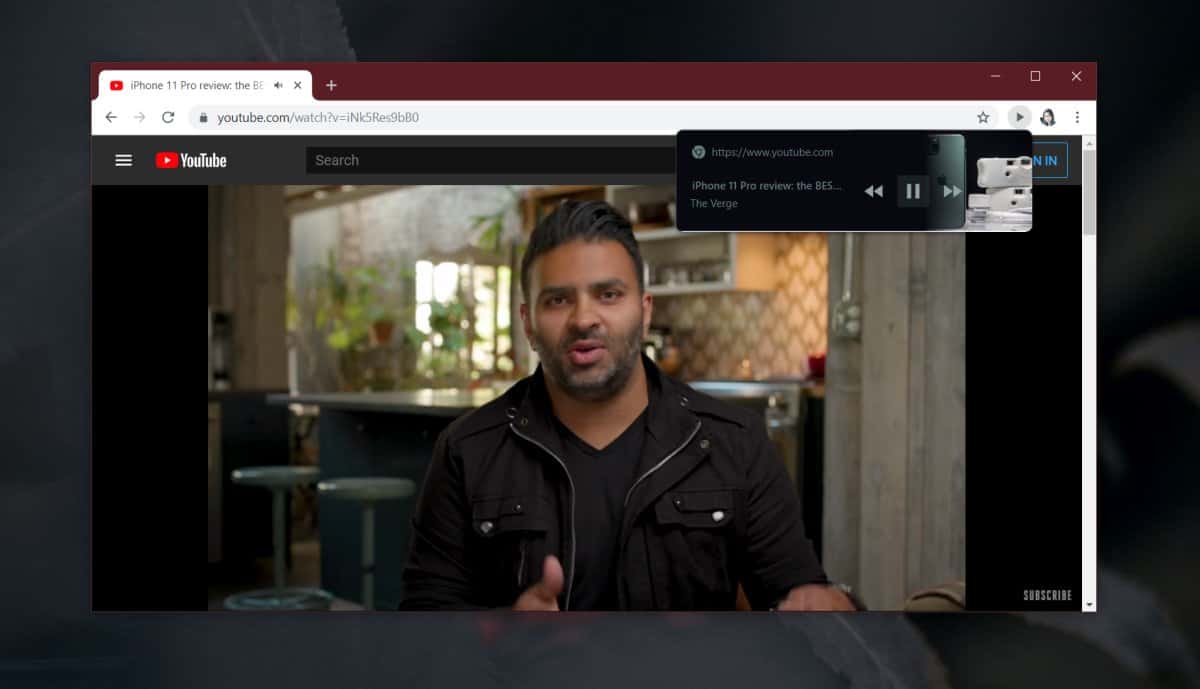 How to enable a play/pause button on the Chrome toolbar