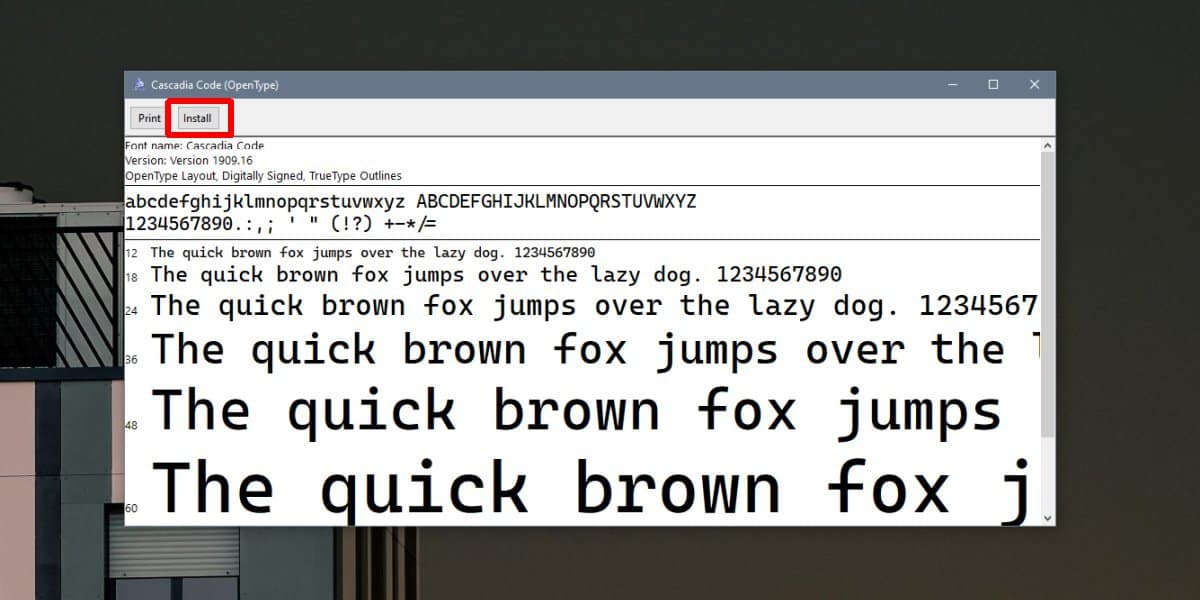 How To Use The Cascadia Code Font In Command Prompt On Windows 10