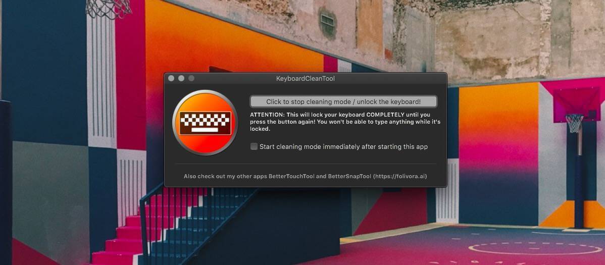 How to disable the keyboard on macOS for cleaning