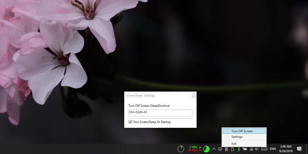How to sleep the screen on Windows 10