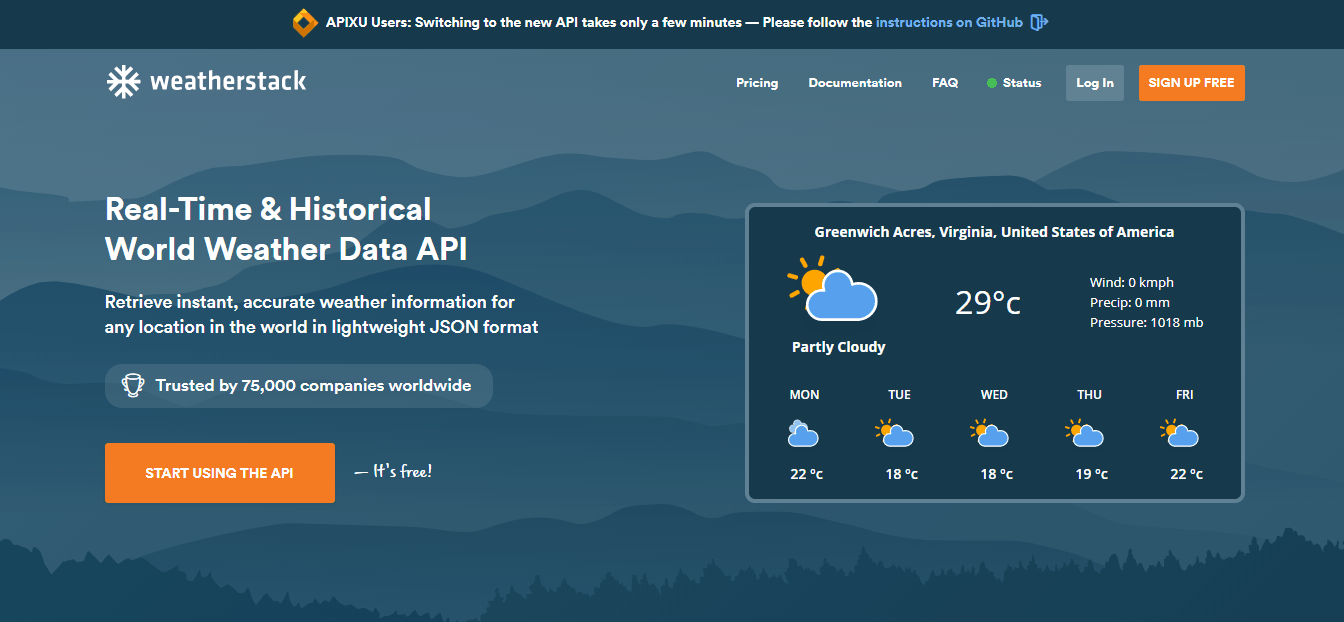 WeatherStack API: Real-time Weather Data for Your Project
