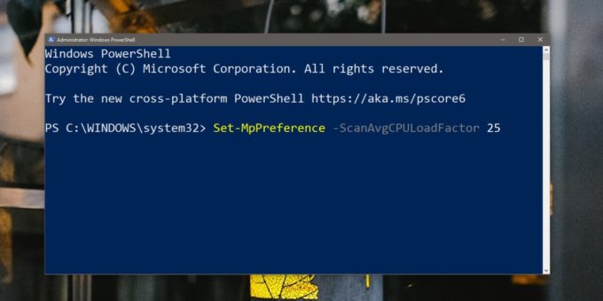 How to limit Windows Defender CPU usage on Windows 10