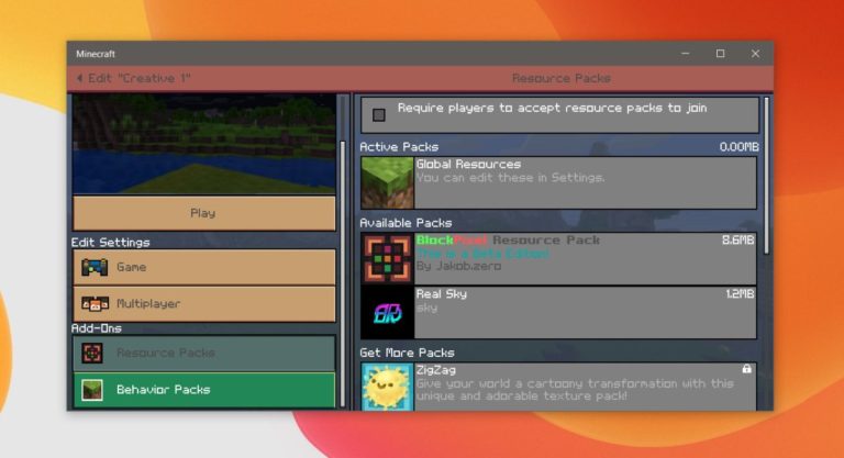 How to install an add-on in Minecraft on Windows 10