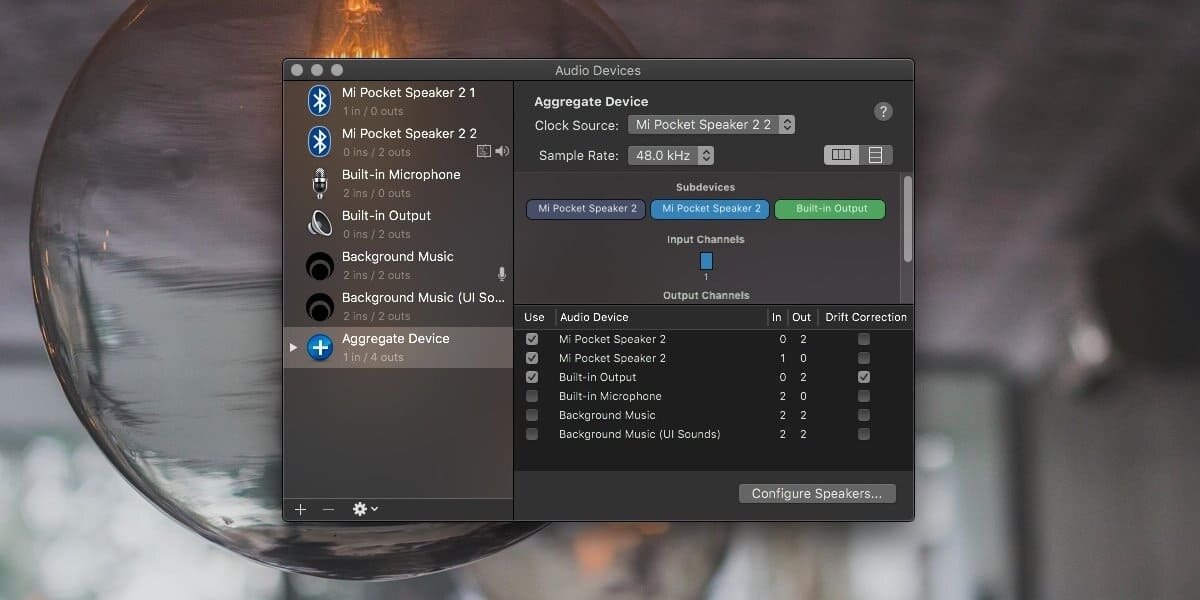 How to output audio to multiple devices on macOS