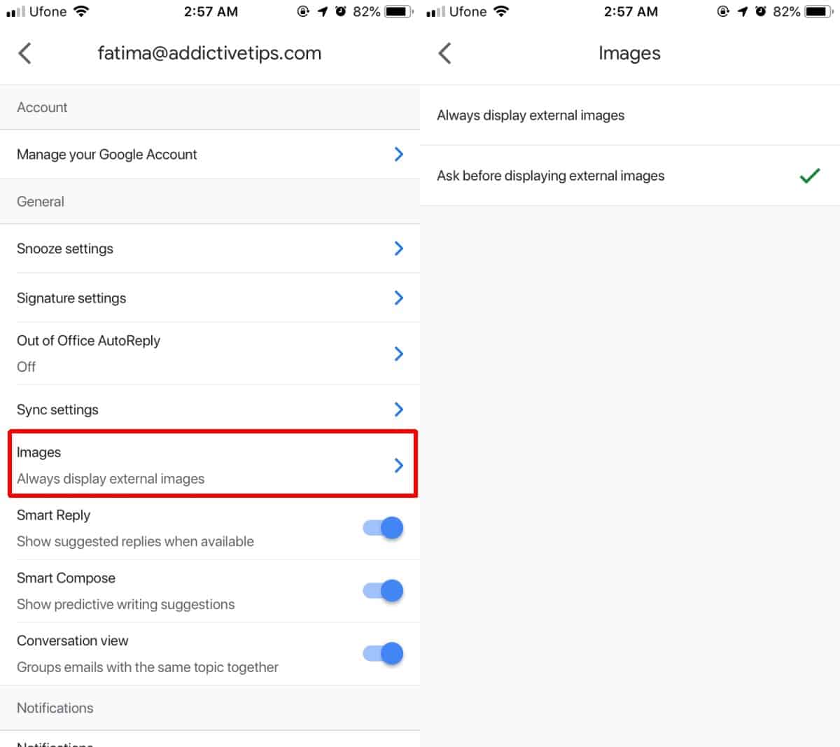 How To Disable External Images In Gmail Apps
