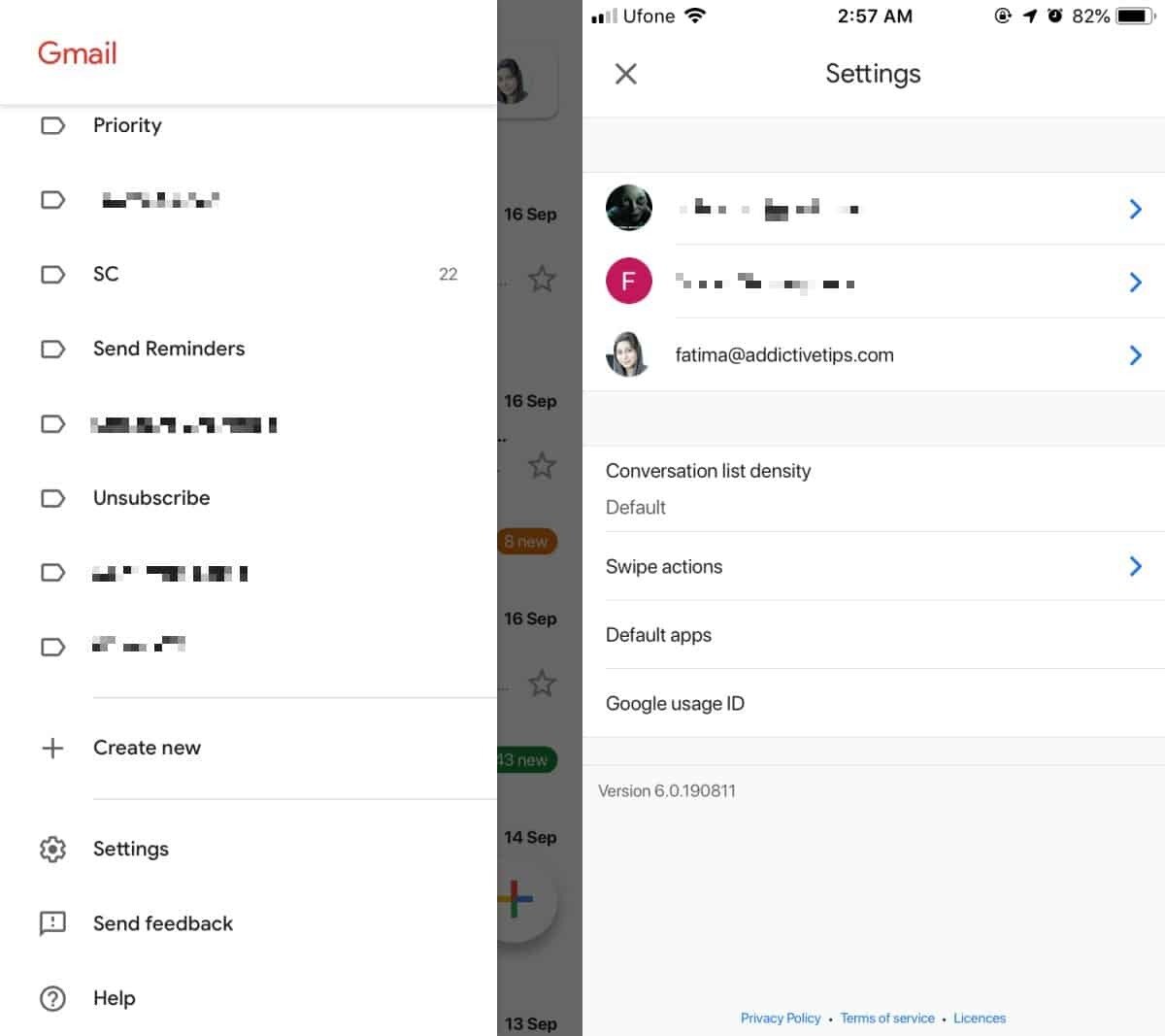 How to disable external images in Gmail apps
