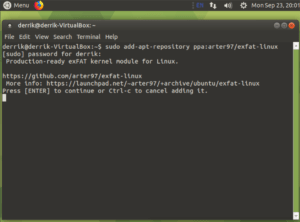 How to access ExFat file systems on Ubuntu Linux