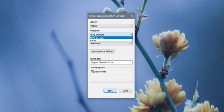 How to change the file system of a drive on Windows 10