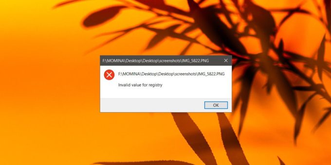 How to fix the 'Invalid value for registry' error on Windows 10