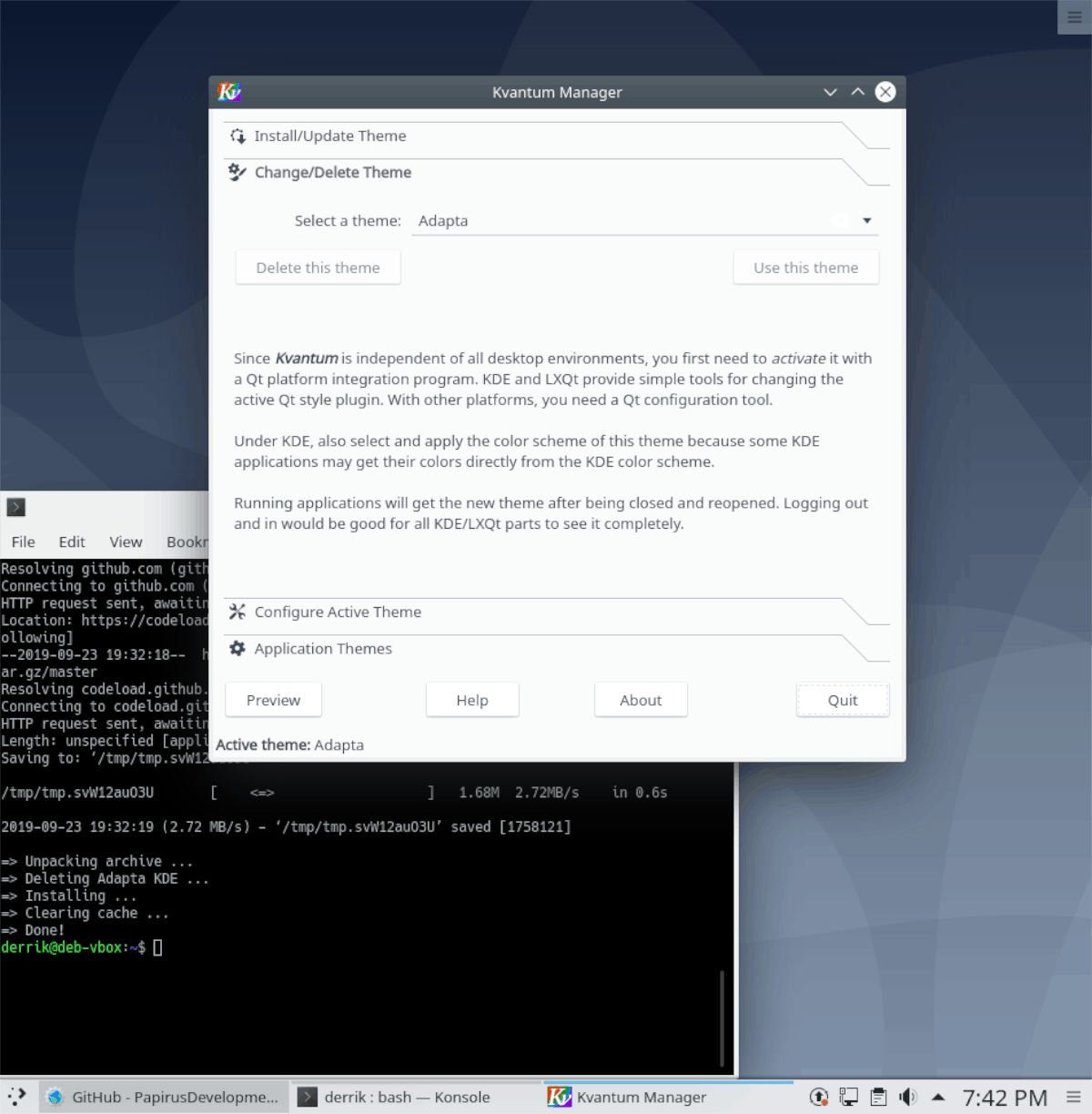 How to install the Adapta-KDE theme on Linux