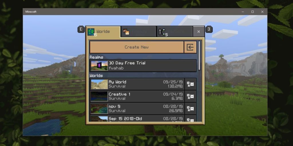 How to back up and restore Minecraft worlds on Windows 10