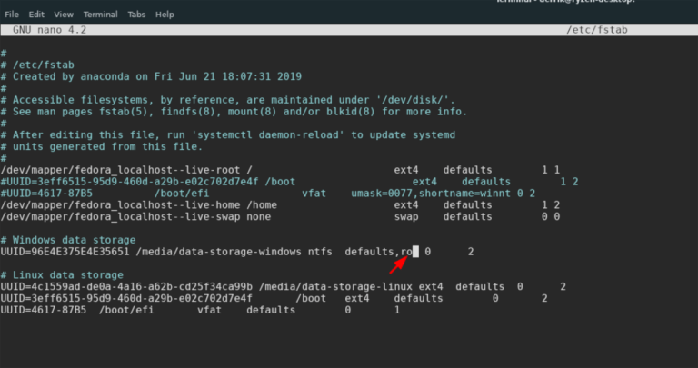 How to mount file systems as read-only on Linux