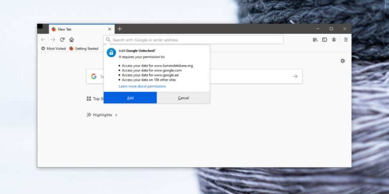 How to sideload an add-on in Firefox