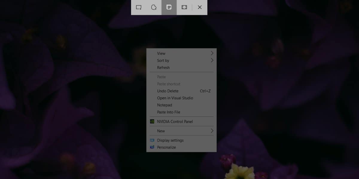 How to capture menus with Snip & Sketch on Windows 10