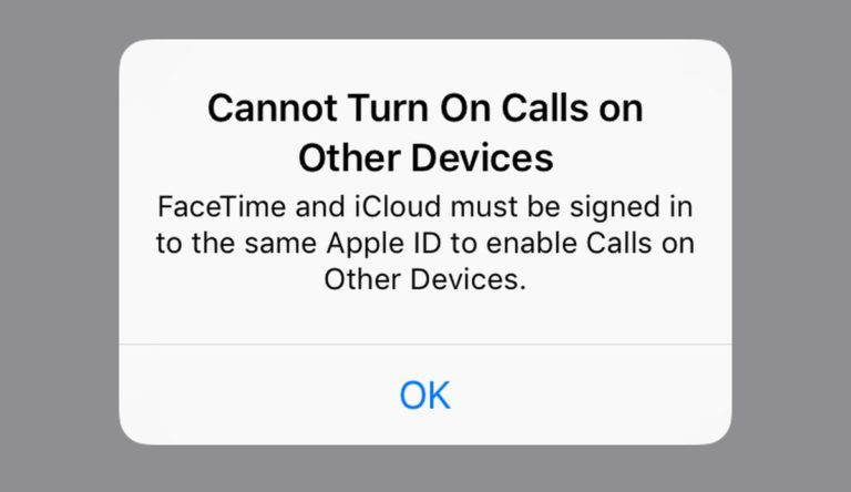 How to fix 'Cannot Turn On Calls on Other Devices' on iOS