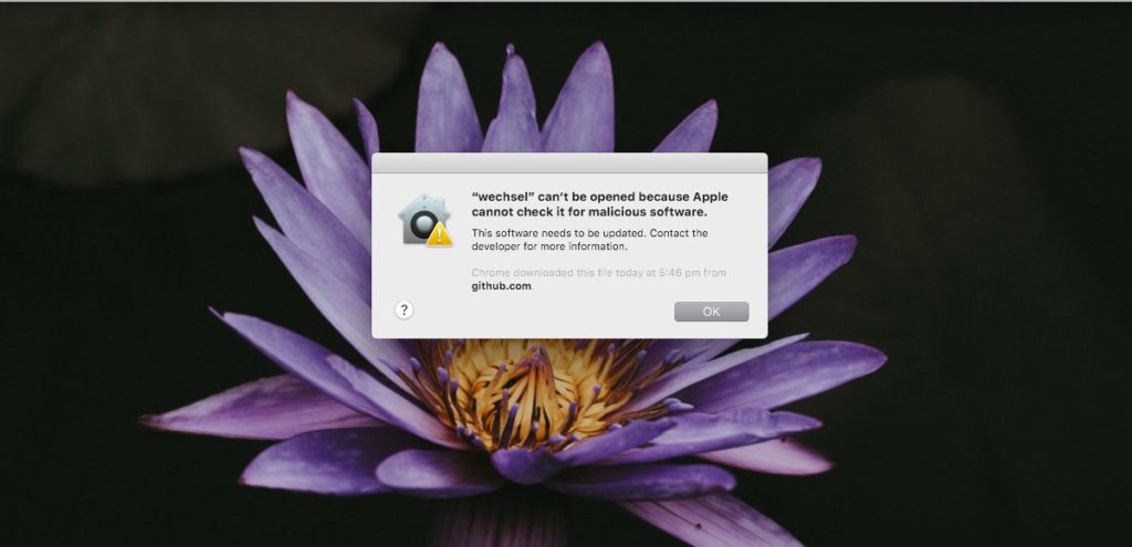 How to fix 'Cannot check for malicious software' error on macOS