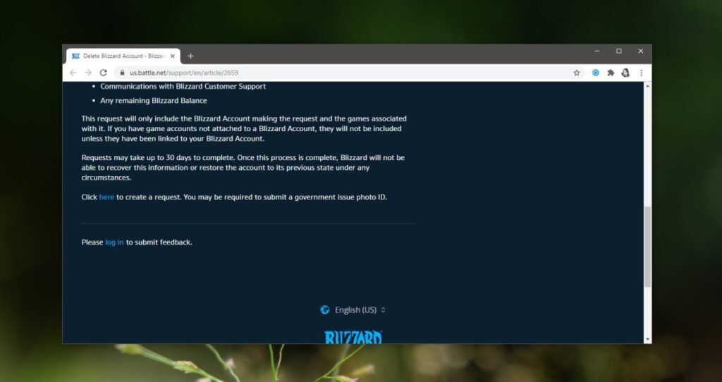 How to delete a Blizzard account