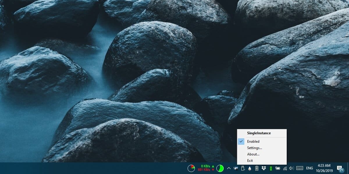 How to disable multiple instances of an app on Windows 10