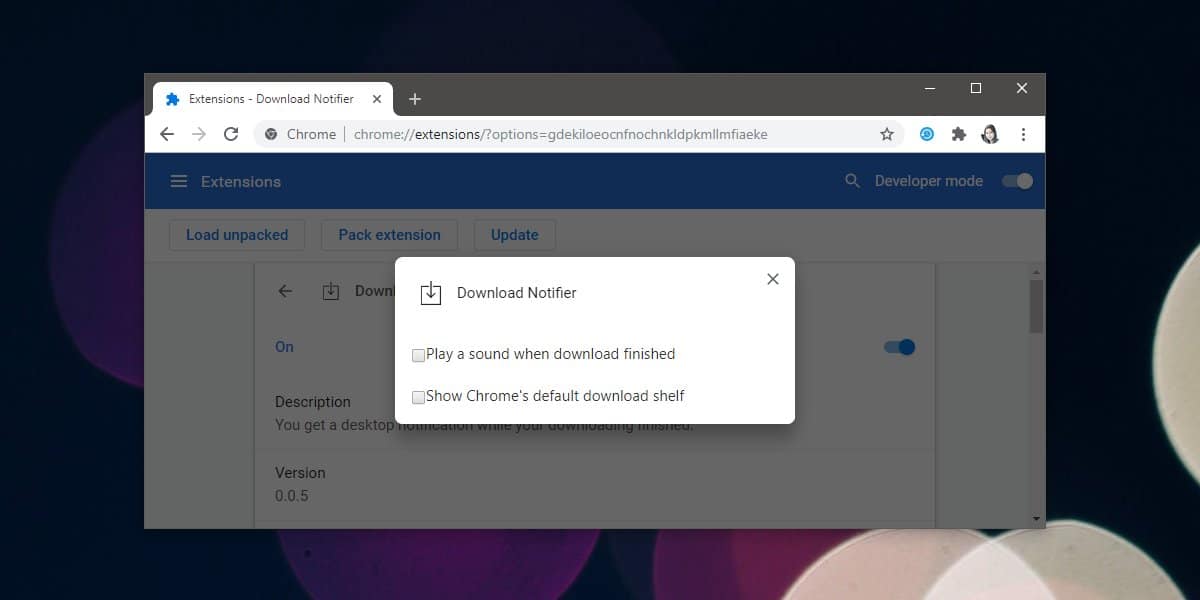 How to get download complete notifications in Chrome