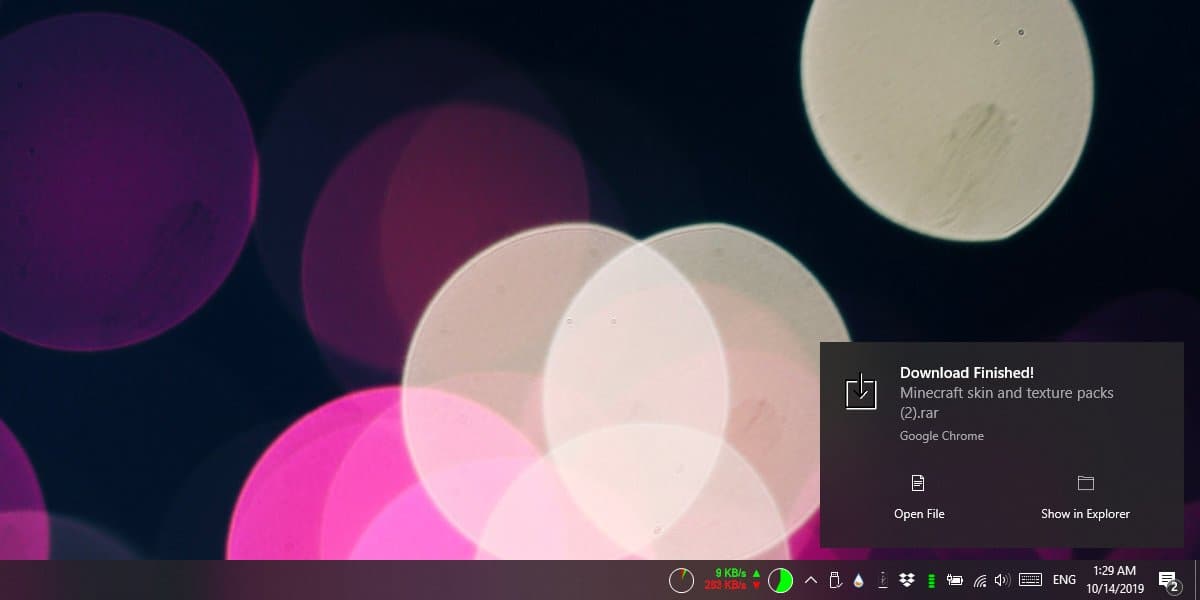 How to get download complete notifications in Chrome