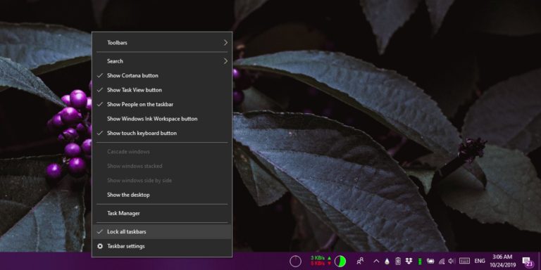 How to set custom taskbar orientation for multiple displays on Windows 10
