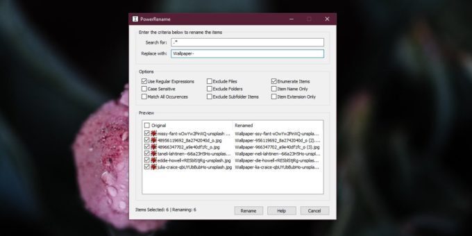 How to use PowerRename on Windows 10 to rename files
