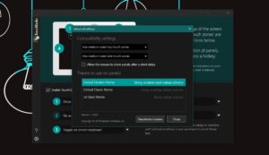 How to add active action areas to a touch screen on Windows 10