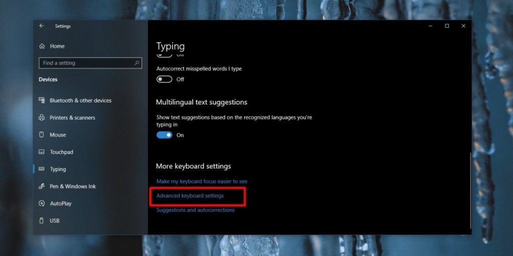 How to set a custom keyboard shortcut to change the language on Windows 10