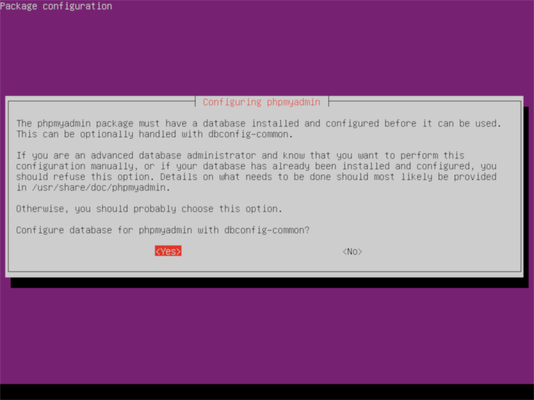 How to install PhpMyAdmin on Ubuntu Server