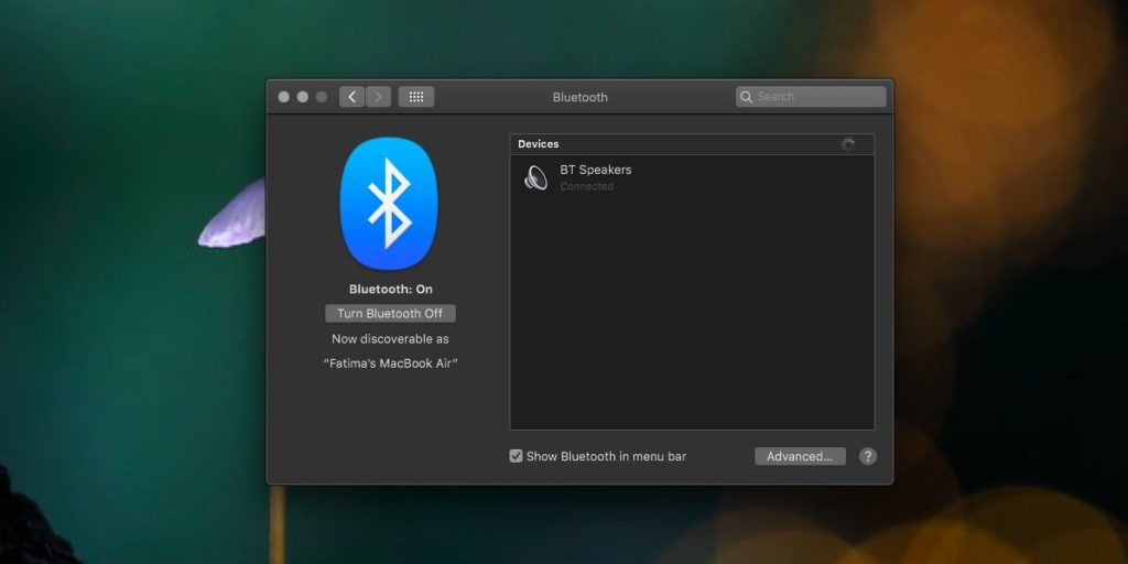 How to rename a Bluetooth device on macOS