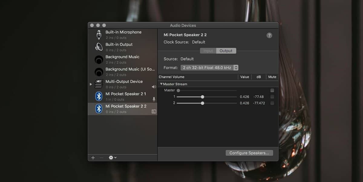 How to manage volume for Multi-output Audio devices on macOS