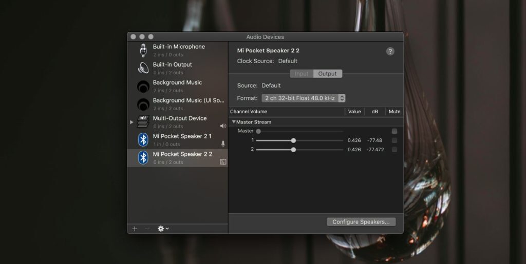 How to manage volume for Multi-output Audio devices on macOS