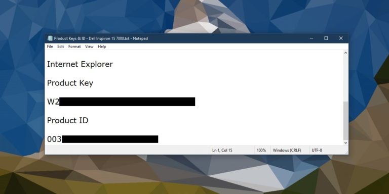 How to back up a Windows 10 product key