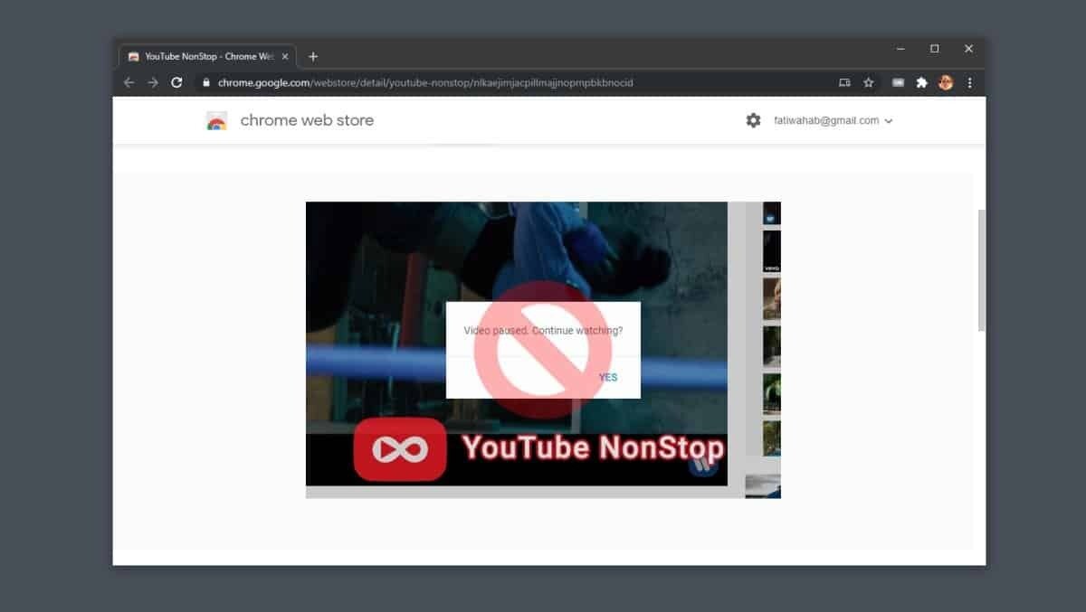 How to disable 'Video paused. Continue watching' on YouTube in Chrome