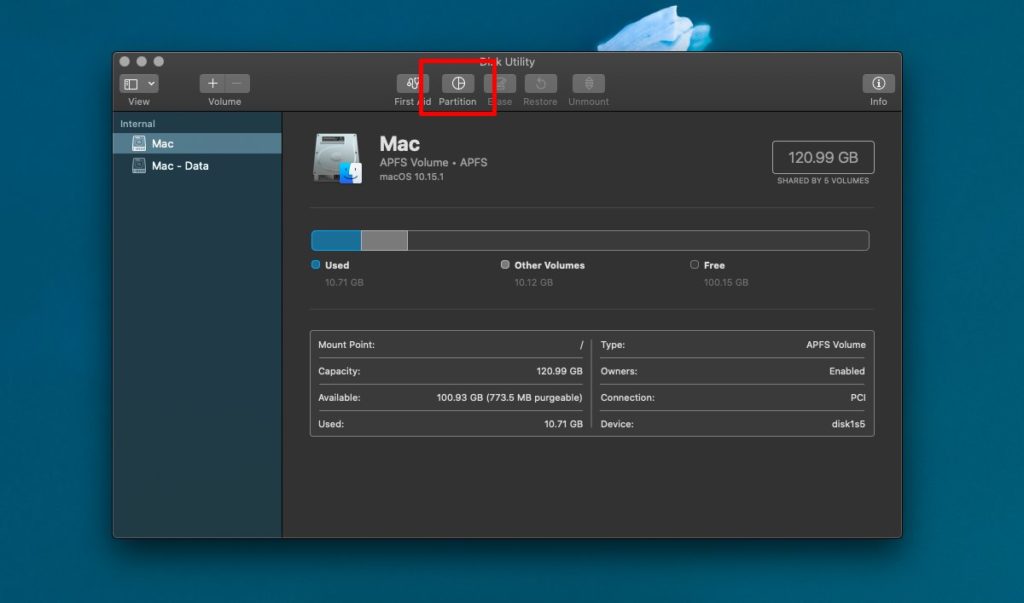 How to create an APFS volume with a storage quota on macOS