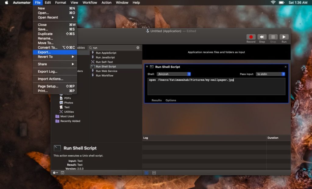 How to open a file from Launchpad on macOS