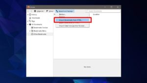 How to import bookmarks from a text file to a browser