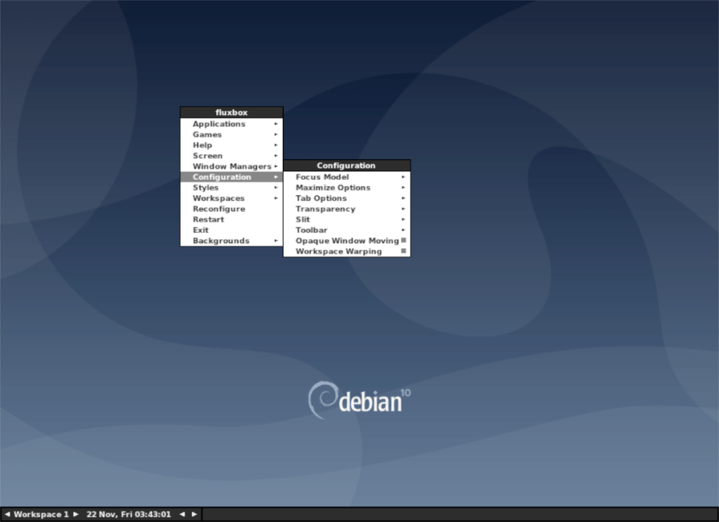 How to set up the Fluxbox window manager on Linux