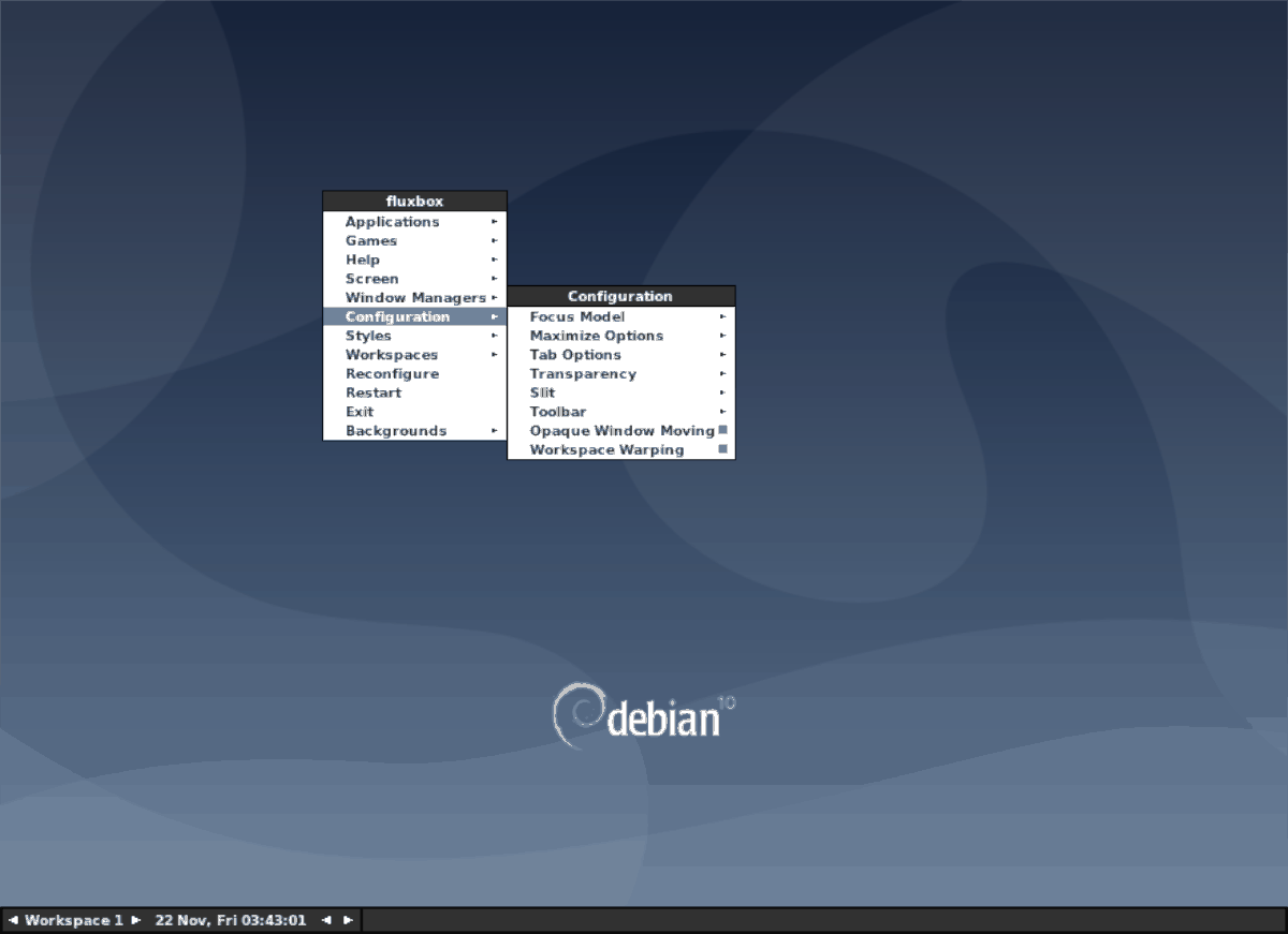 How to set up the Fluxbox window manager on Linux