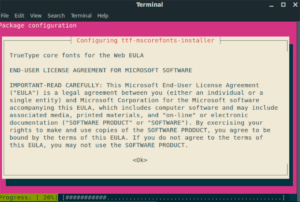 How to get Microsoft core fonts on Linux
