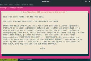 How to get Microsoft core fonts on Linux