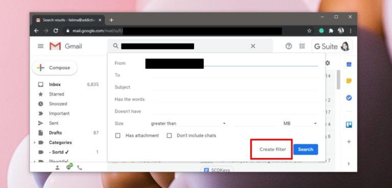 How to enable alerts for a sender in Gmail