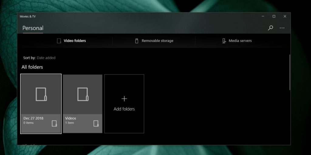 How to add folders and servers to Movies & TV on Windows 10
