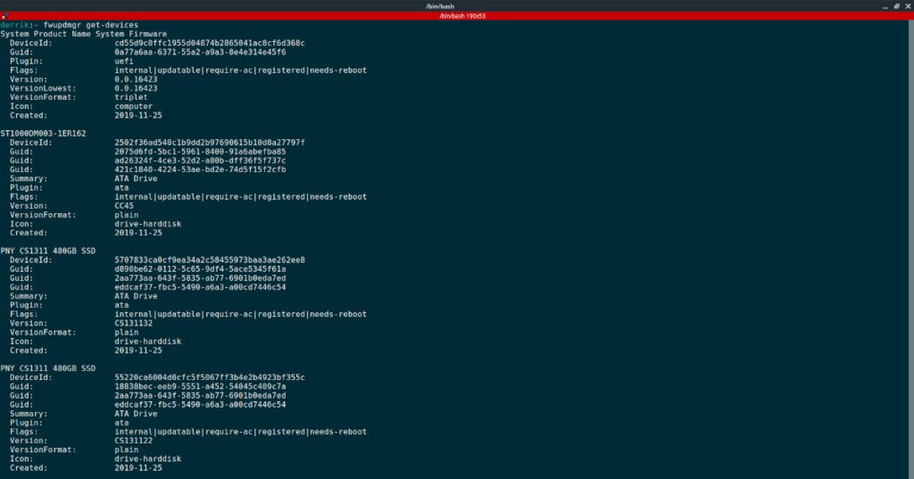 How to update computer firmware in Linux