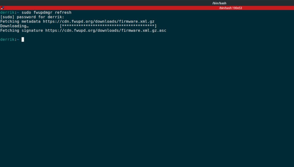 How to update computer firmware in Linux