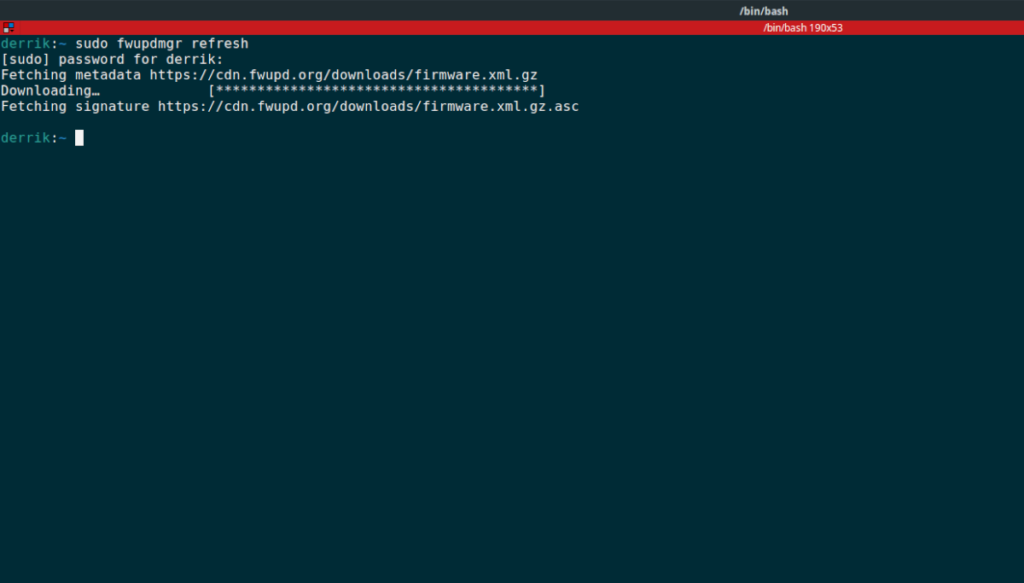 How to update computer firmware in Linux