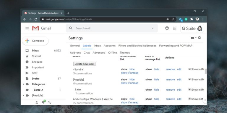 How to create folders in Gmail for sorting messages